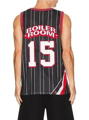 BOILER ROOM Basketball Jersey - Black