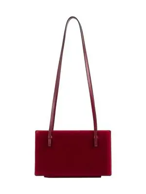 TOTEME Cocktail Velvet Box Bag - Red
