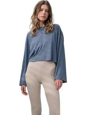 Victoria's Secret Organic Pima Wide-sleeve Tee - Blue