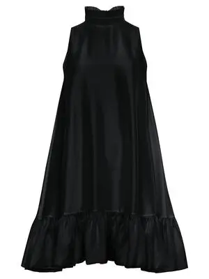 Azeeza Alcott Poplin Mini Dress - Black