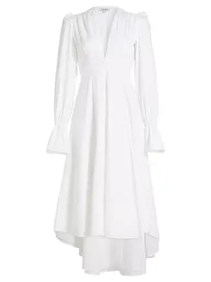 Azeeza Willow Poplin Midi Dress - White