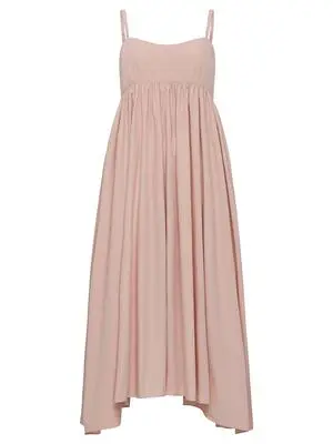 Azeeza Rachel Poplin Midi Dress - Dusty Pink