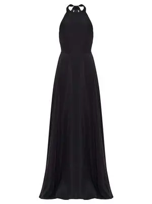 Azeeza Rosa Charmeuse Gown - Black