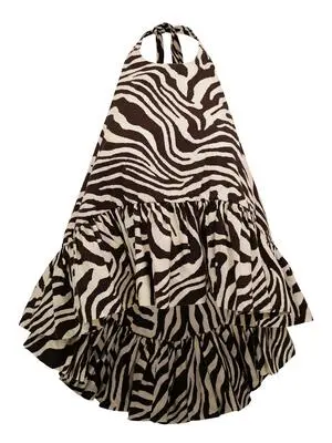 Azeeza Winston Poplin Top Zebra