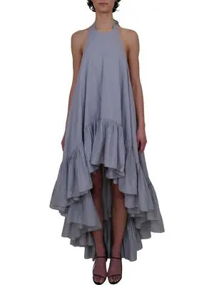 Azeeza Hannah Cotton Voile Midi Dress - Dove