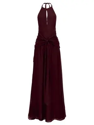 Azeeza Avya Chiffon Gown Wine