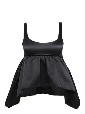 Azeeza Esme Cupro Satin Top - Black