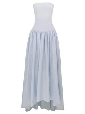 Azeeza Nayara Stretch Poplin Midi Dress - Powder Blue