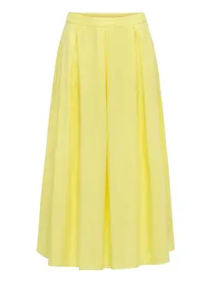 Azeeza Sheridan Poplin Skirt - Lemon