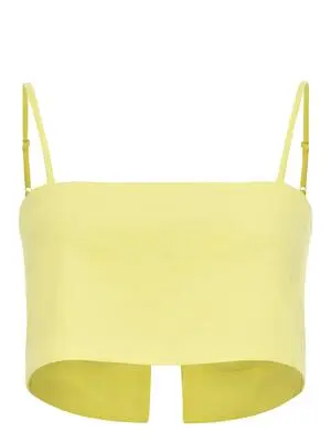 Azeeza Walton Poplin Top - Lemon