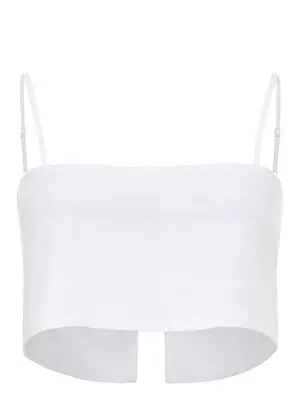 Azeeza Walton Poplin Top - White