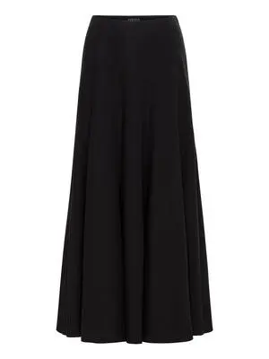 Azeeza Soren Poplin A-line Skirt - Black