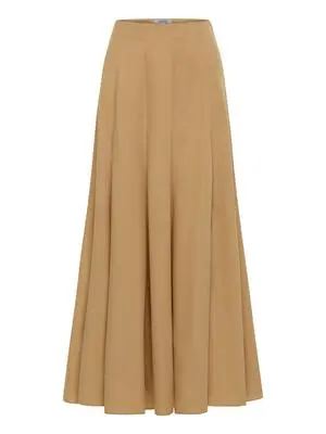 Azeeza Soren Poplin A-line Skirt - Sand