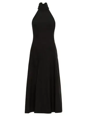 Azeeza Faye Poplin Midi - Black