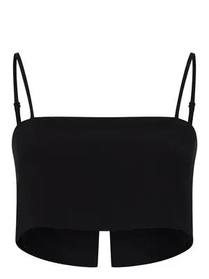 Azeeza Walton Satin Top - Black