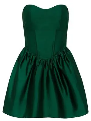 Azeeza Naina Taffeta Mini Dress - Ivy