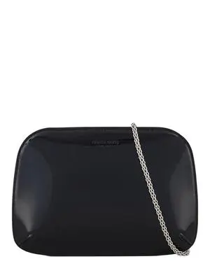 Giorgio Armani La Prima Patent Leather Clutch - Black