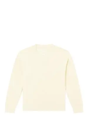 Visvim Jumbo Sb Wool And Cotton-blend Jersey Sweatshirt - Yellow