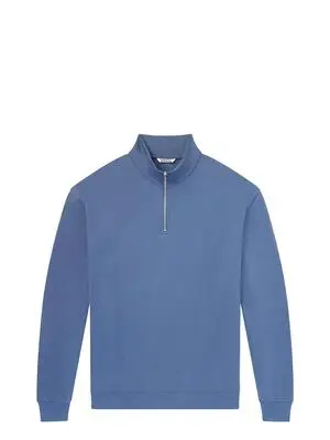 Auralee Cotton Half-zip Sweatshirt - Blue