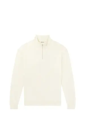 Auralee Cotton Half-zip Sweatshirt - Neutrals