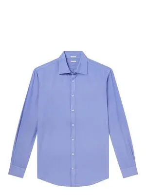 Massimo Alba Genova Cotton Shirt - Blue