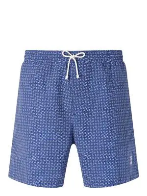 Brunello Cucinelli Straight-leg Printed Swim Shorts - Blue