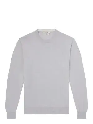 Altea Cotton And Cashmere-blend Crewneck Sweater - Gray