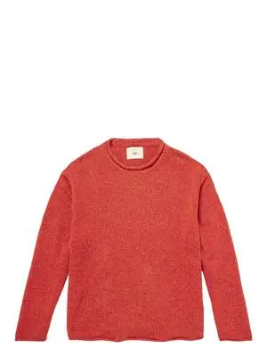 Folk Knitted Sweater - Red