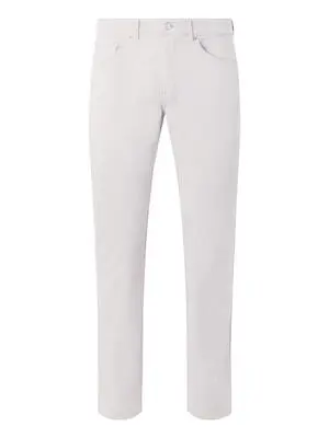 Peter Millar Signature Straight-leg Sateen Trousers - Gray