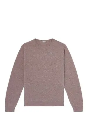 JIL SANDER Wool And Cashmere-blend Crewneck Sweater - Brown
