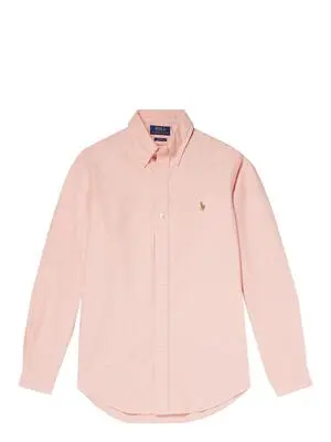 Polo Ralph Lauren Polo Ralph Lauren - Button-Down Logo-Embroidered Cotton Oxford Shirt - Men - Pink - XS Pink