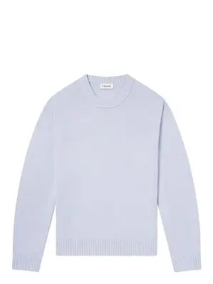 FRAME Cashmere Crew-neck Sweater - Blue