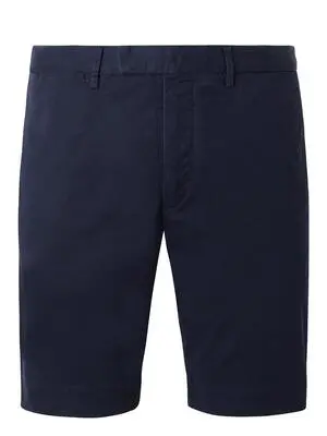 Polo Ralph Lauren Straight-leg Stretch Cotton-twill Shorts - Blue