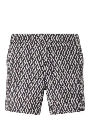 TOM FORD Straight-leg Printed Swim Shorts - Black