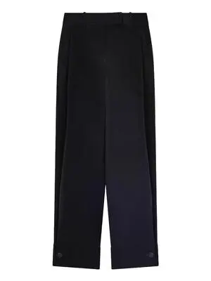 Giorgio Armani Silk Trousers - Black