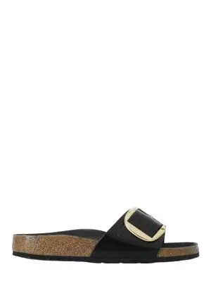 BIRKENSTOCK Madrid Big Buckle Flat Sandals - Black