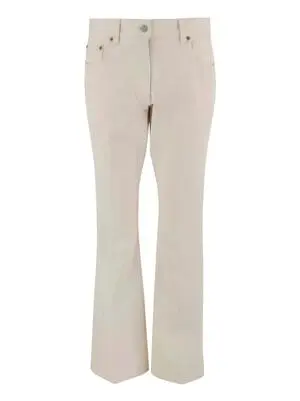 Valentino Garavani Logo-patch Trousers - Neutrals
