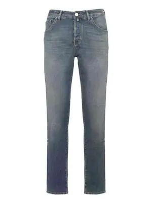 Jacob Cohen Logo-patch Straight Jeans - Blue