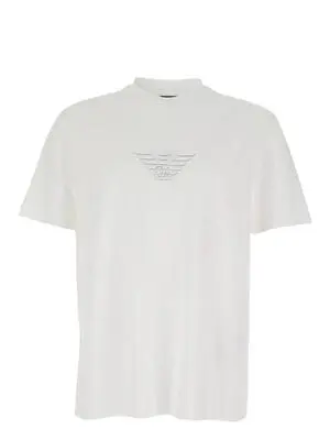 Emporio Armani Logo-patch T-shirt - White