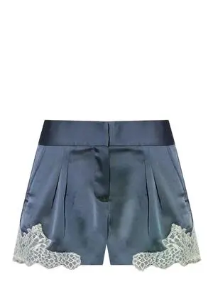 IRO PARIS Nyna Lace-trim Shorts - Blue