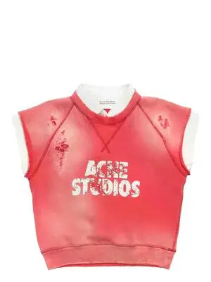 Acne Studios Graphic Sleeveless Top - Red