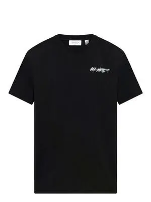 Off-White Round Neck T-shirt - Black