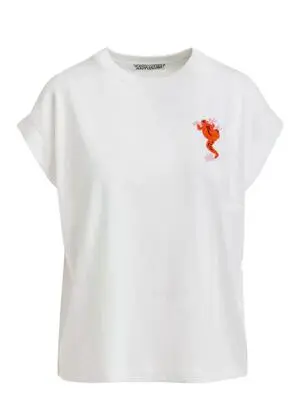 Essentiel Antwerp Bead-embellished Frog T-shirt - White
