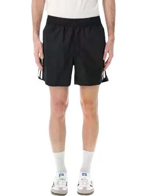 Adidas Three-stripe Shorts - Black