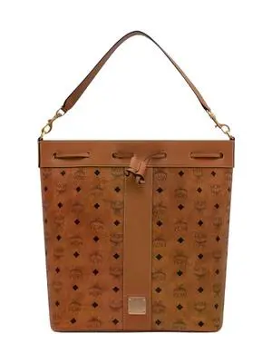 Mcm Dessau Bucket Bag - Brown