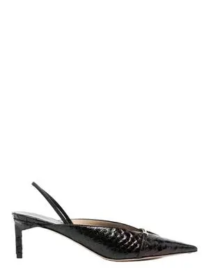 TOM FORD Sling-back Leather Pumps - Black