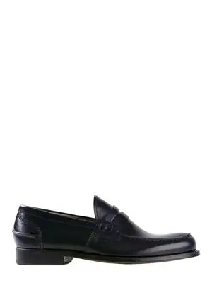 GREEN GEORGE Classic Penny Loafers - Black