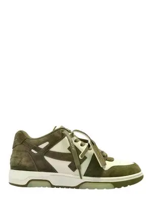 Off-White Out Of Office Arrows Suede Sneakers - Green