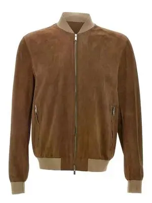 CONCEPT LEATHER Lecce Leather Jacket - Brown