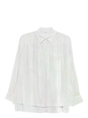 Peserico Striped-pattern Shirt - White